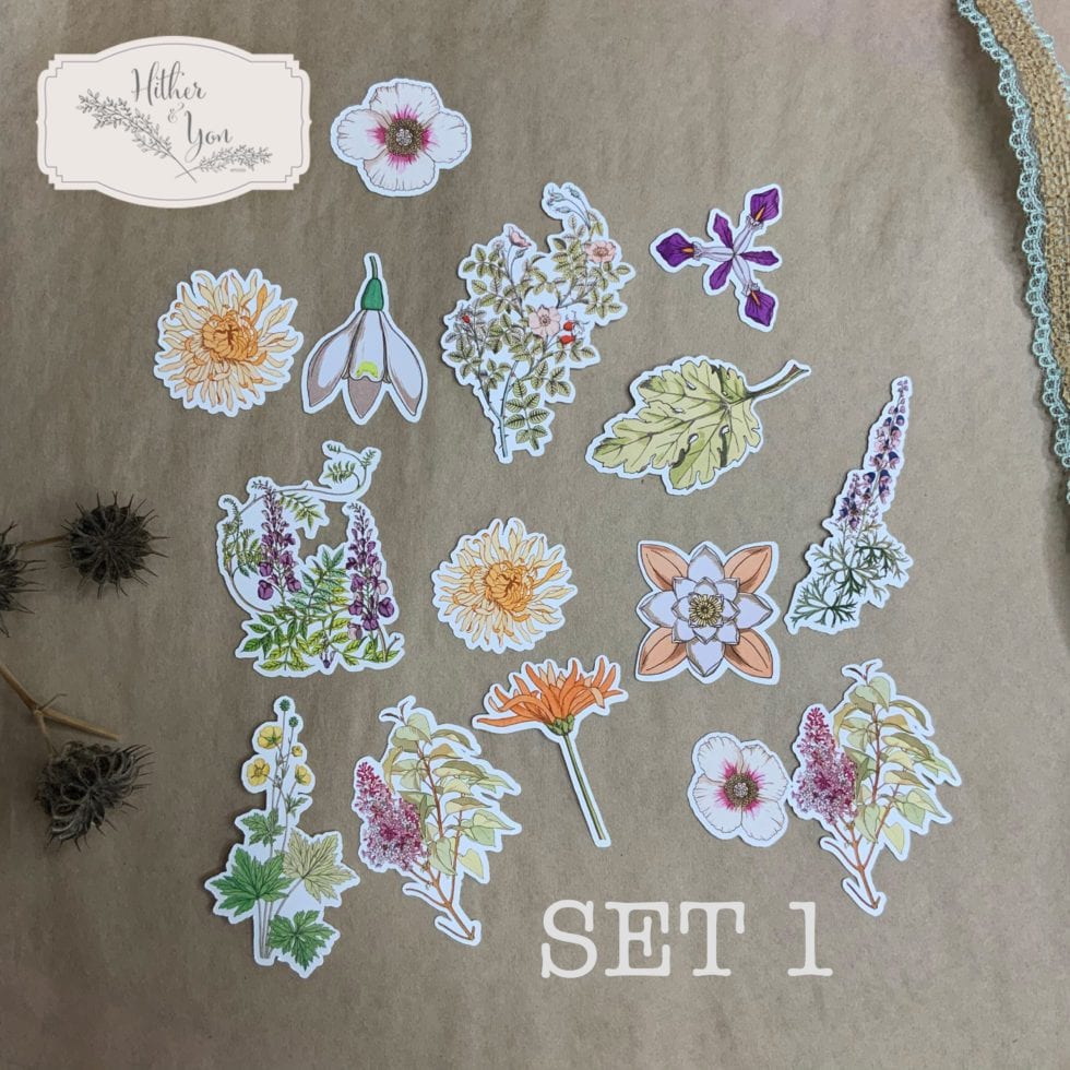 Cottage Core Stickers - Hither and Yon Studio