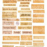 Distressed Tags and Words | Hither and Yon Studio