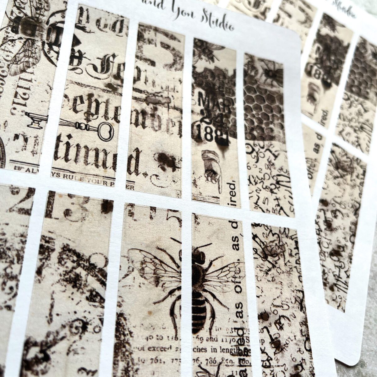 Sticker Sheets Collaged Rectangles - Hither and Yon Studio