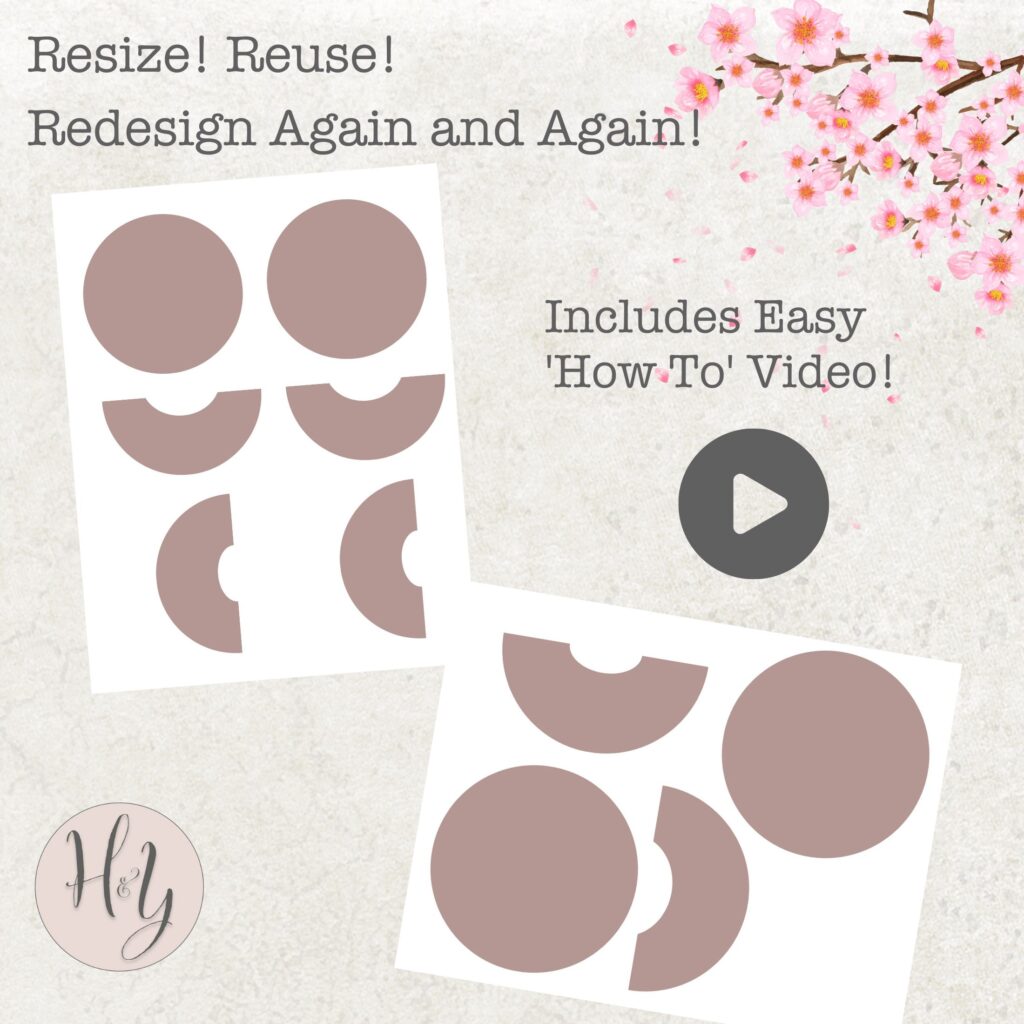 Canva Template: Circle Pockets – Hither and Yon Studio