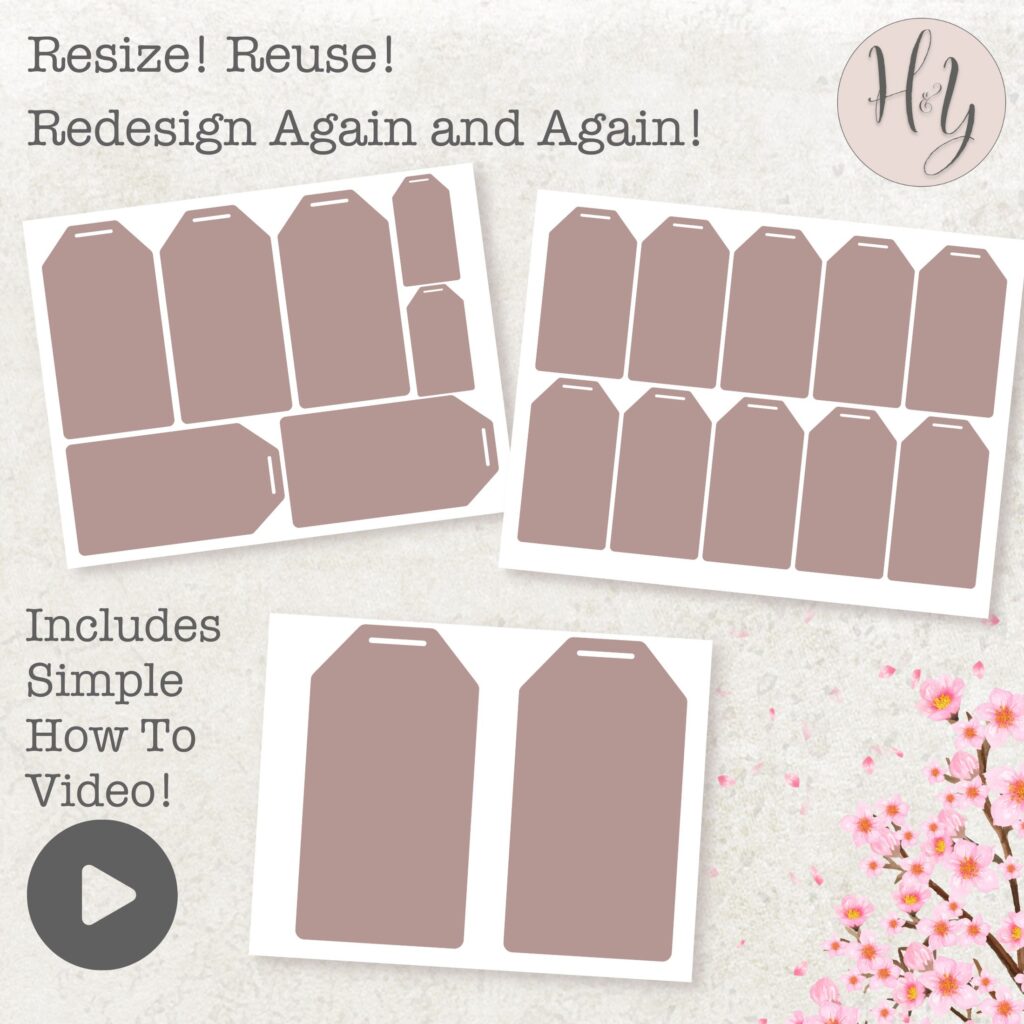 Canva Template: Slotted Tags – Hither and Yon Studio