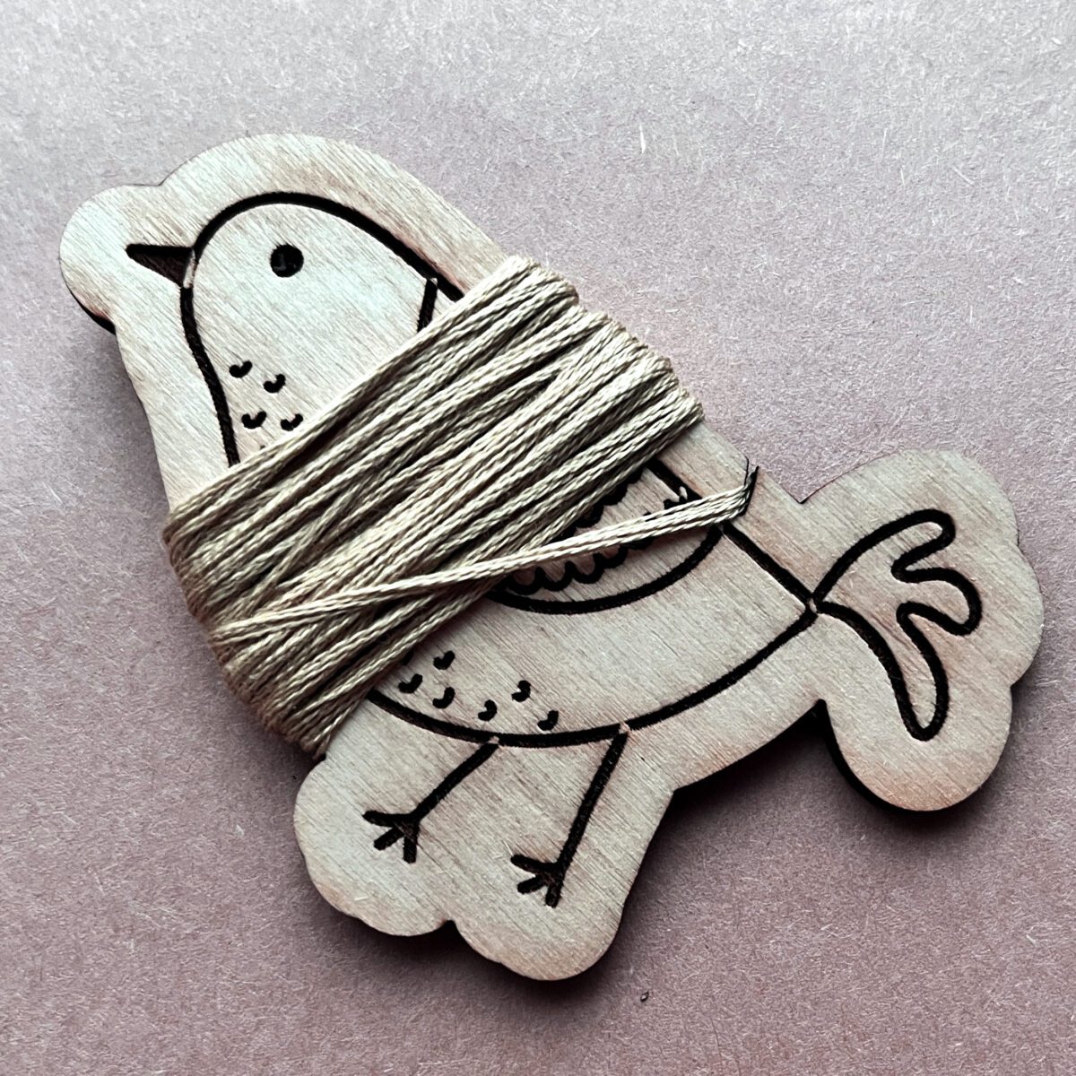 Embroidery Floss Holder Bird Theme - Hither and Yon Studio