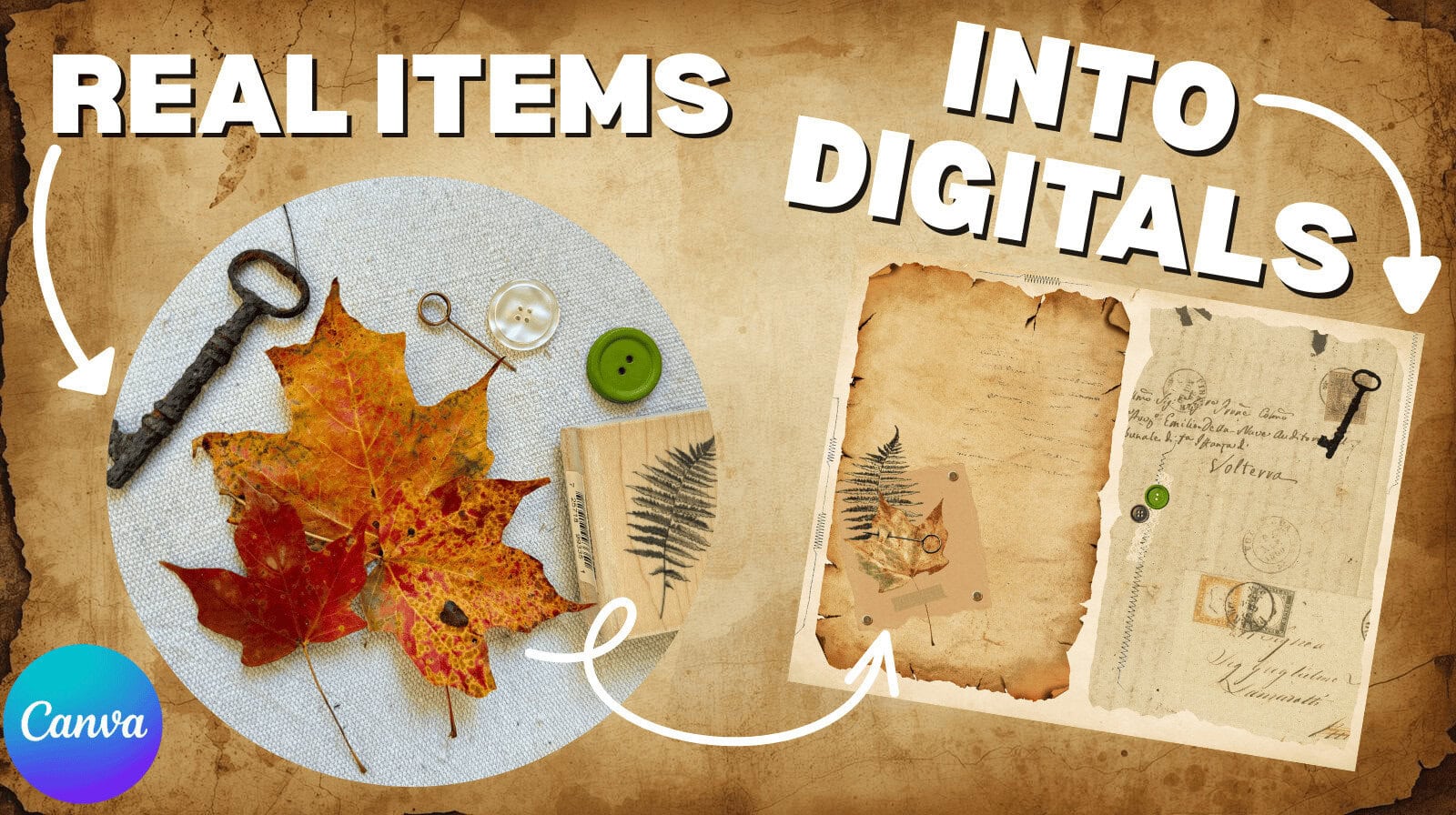 Bring Real World Items Into Your Digitals - Hither and Yon Studio